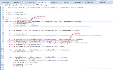 springsecurity 提示providernotfoundexception no authenticationprovider