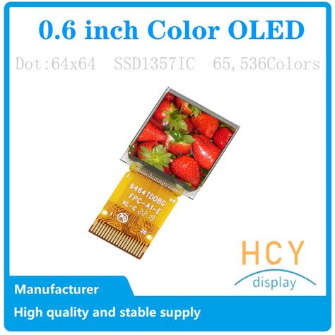 0 6 Inch Color Mini Oled Display For Medical Wearing Products Oled