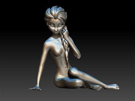Elsa Frozen Modeling Pose Free Subscribefree Stl File For Cults