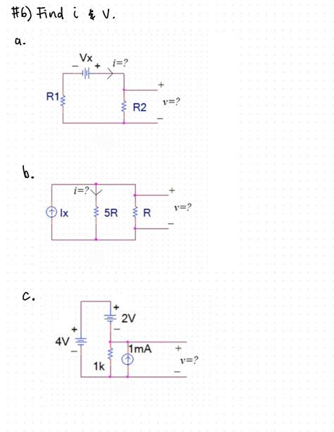 Solved 6 Find I V Chegg Com Solved 6 Find I V Chegg Com