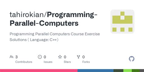Github Tahirokianprogramming Parallel Computers Programming
