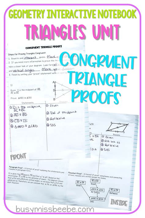 Triangles Geometry Interactive Notebook Artofit