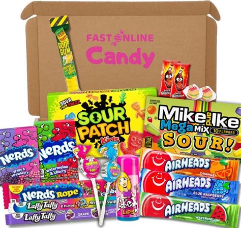 Amerikaanse Snoep Box Delig Amerikaans Snoep Zoet Airheads Sour Patch Bol