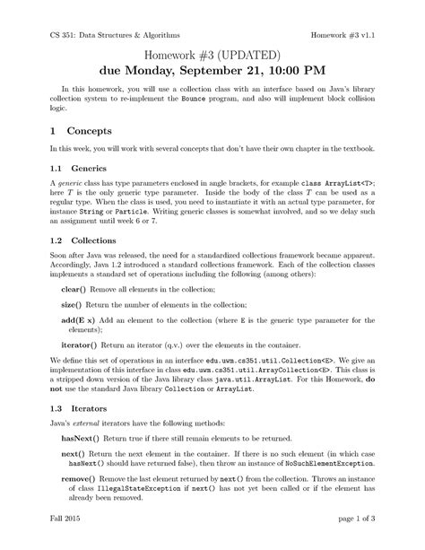 Homework 3 Cs 351 Data Structures And Algorithms Homework 3 V1 Homework 3 Updated Due