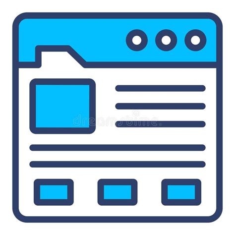 Web Template Icon User Interface Vector Illustration As A Simple