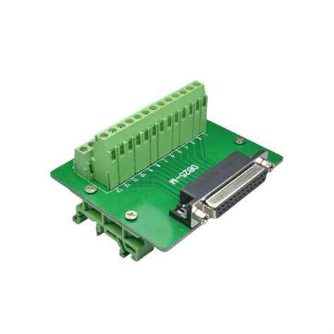 Female Head With Bent Legs And Bracket For Db25 Parallel Port Wire Terminal Block Automation