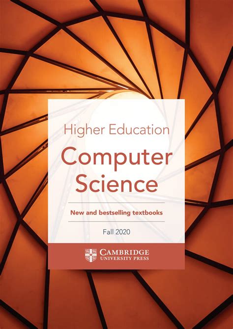 Computer Science Textbooks From Cambridge University Press Fall 2020 By
