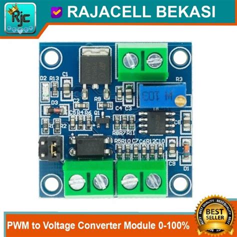 Pwm To Voltage Converter Module 0 100 Duty Cycle Ke Tegangan 0 10v Dc