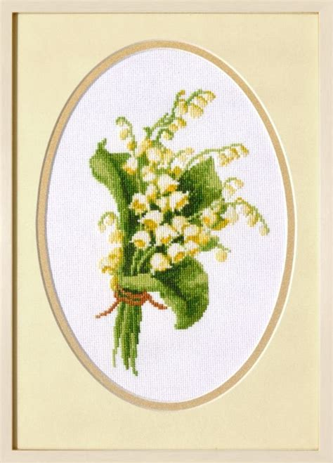 Counted Cross Stitch Pattern May Lily Spring Flowers Etsy