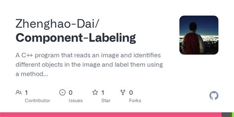Github Zhenghao Daicomponent Labeling A C Program That Reads An Image And Identifies