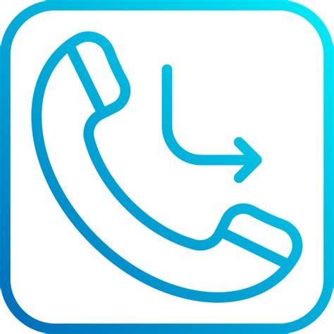 Call Forwarding Generic Gradient Icon