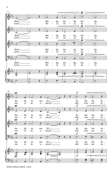 Heilig Heilig Heilig Franz Schubert Noten Für Gemischten Chor