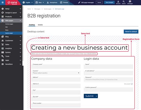 b2b registration