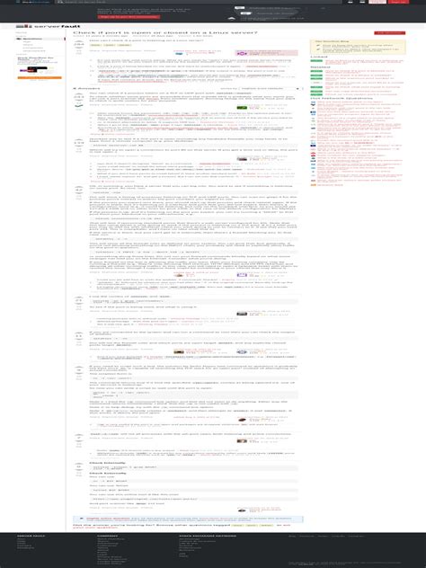 Check If Port Is Open Or Closed On A Linux Server Server Fault Pdf