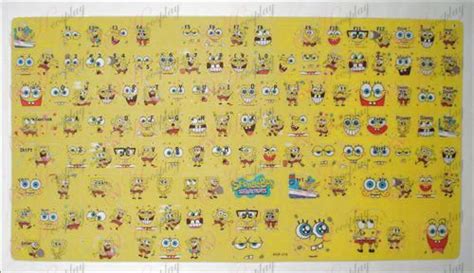 SpongeBob SquarePants Accessories Keyboard Stickers CosplayMade Co Uk
