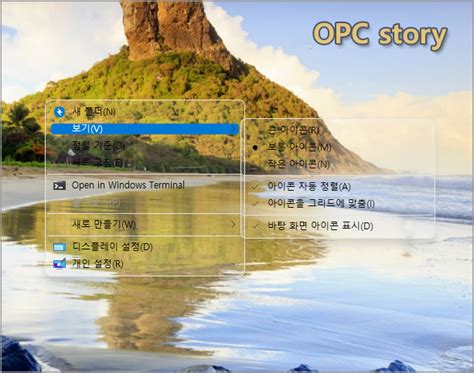 윈도우 컨텍스트 메뉴 창을 투명하게 만들어 주는 프로그램 Translucentflyouts Opc 스토리