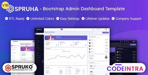 Spruha Bootstrap HTML Admin Dashboard Template Codeintra