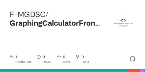 GitHub F MGDSC GraphingCalculatorFrontend