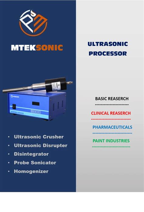 Ultrasonic Processor At ₹ 125000piece Ultrasonic Processors In Ultrasonic Processor At ₹ 125000piece Ultrasonic Processors In