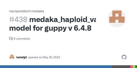 Medaka Haploid Variant Model For Guppy V 6 4 8 · Issue 438 · Nanoporetech Medaka · Github
