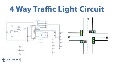 Simple Traffic Light Controller Schematic Design