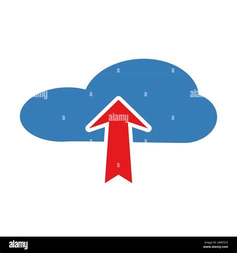 Upload Cloud Icon Vector Illustration Stock Vector Image And Art Alamy