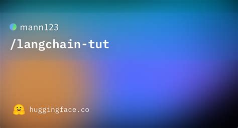 Mann123langchain Tut At Main