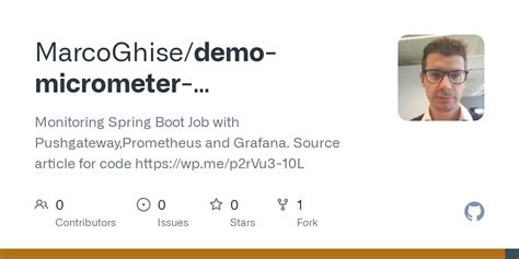 Github Marcoghisedemo Micrometer Pushgateway Prometheus Grafana Monitoring Spring Boot Job