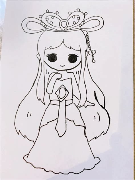 罗丽公主简笔画大全图文简单笔画怎么画简单（高清11张） 简笔画图片大全