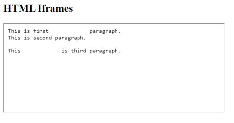 Html Iframe Example Html Iframes