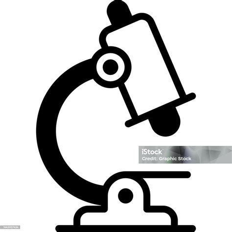 Microscope Healthcare Medical Vector Graphic Illustration Icon Stock