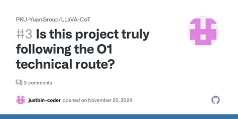 Is This Project Truly Following The O1 Technical Route · Issue 3 · Pku Yuangroupllava Cot