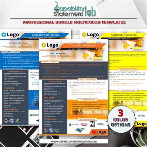 Engineering Capability Statement Template Capability Statement Lab