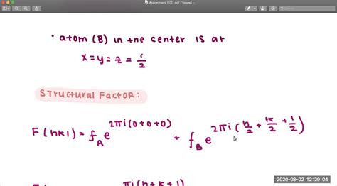 Solved Simplify The Structure Factor Equation Zuu Hu Kv Lws Fnkl