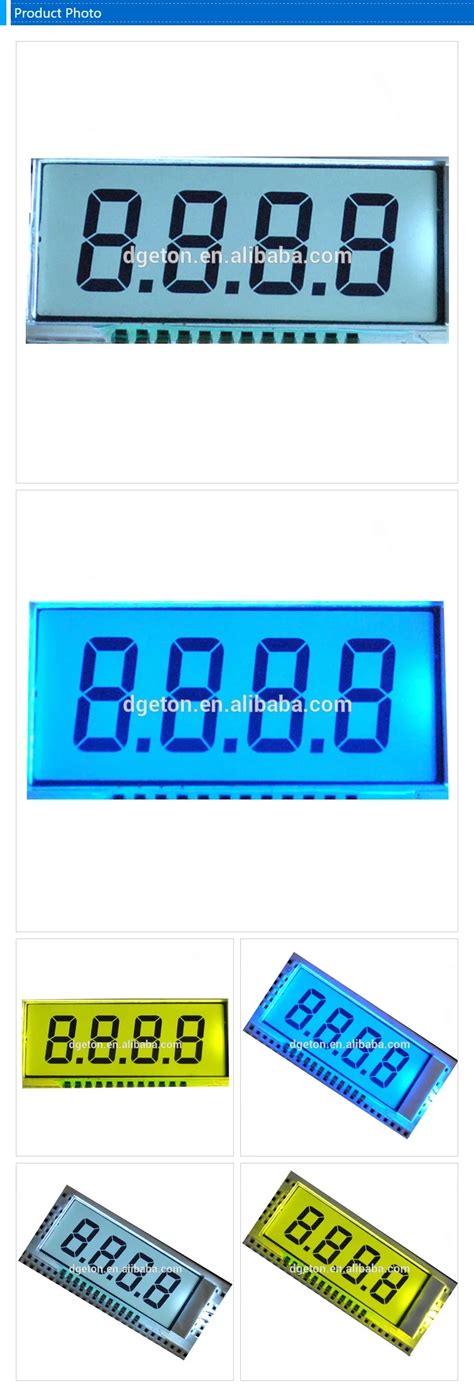 Lcd 7 Segment 4 Digits Small Size Fuel Dispenser Lcd Display Buy