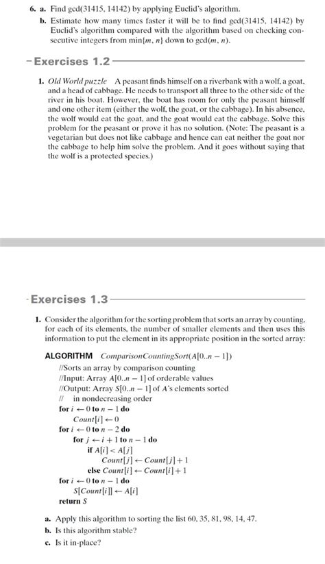 Solved 6 A Find Ged31415 14142 By Applying Euclids