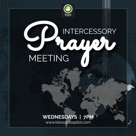 Intercessory Prayer Meeting Template Postermywall