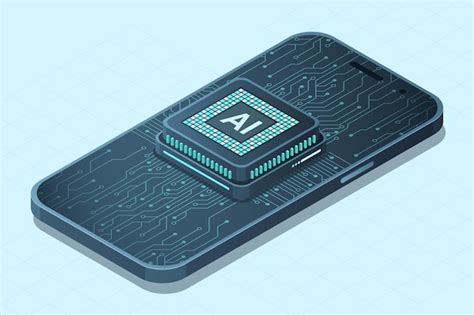 Premium Vector Isometric Smartphone With Ai Artificial Intelligence And Smartphone Concept