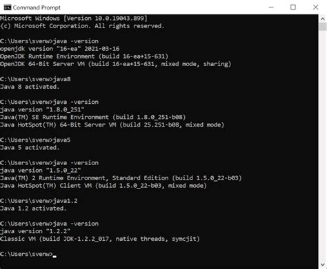 如何在windows中快速切换不同的java版本 jaxu 博客园