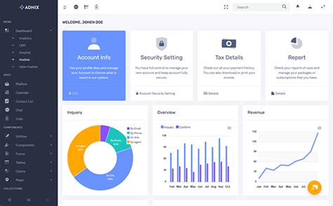 Adnix Responsive Bootstrap Admin Template Dashboard