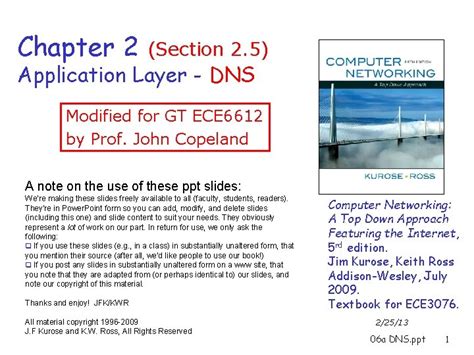 Chapter 2 Section 2 5 Application Layer Dns