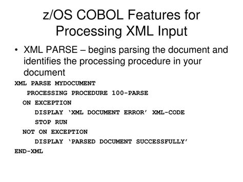Ppt Xml And Cobol Powerpoint Presentation Free Download Id2983201