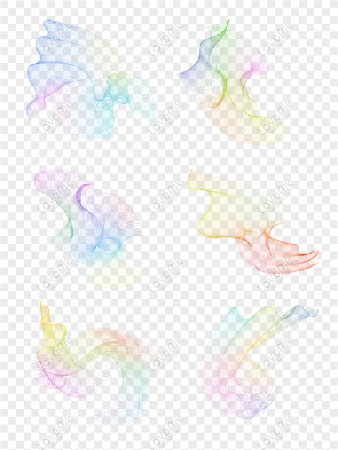 Free Original Gradient Line Element Decorative Pattern Gradient Lines Gradient Color