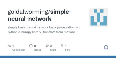 Github Goldalwormingsimple Neural Network Simple Basic Naural