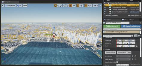 【cesiumforunreal插件】ue5 快速构建cesium场景 快速入门！！！ cesium 在unreal中建筑物是白色 csdn博客