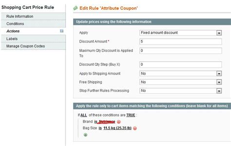 Action Magento Shopping Cart Price Rule Condition Is Applying On All Cart Stack Overflow