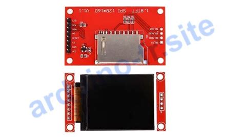 Guide Arduino Utilisation écran Tft 18 Spi 128×160 Code Câblage