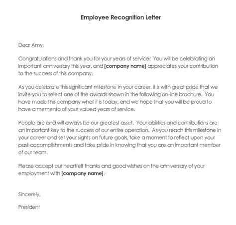 40 Best Sample Employee Recognition Letters Writing Tips