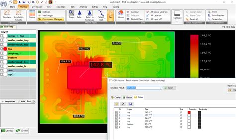 Physics Thermal Analysis Current Simulation Pcb Investigator