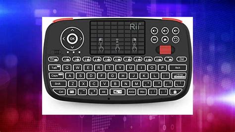 2019 Upgrade Rii I4 Mini Bluetooth Keyboard With Touchpad Blacklit Portable Wireless Keyboard